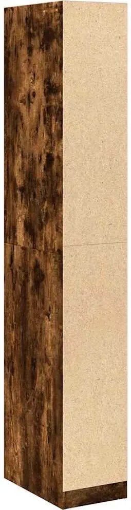 Šatní skříň kouřový dub 30 x 50 x 200 cm kompozitní dřevo 3307688