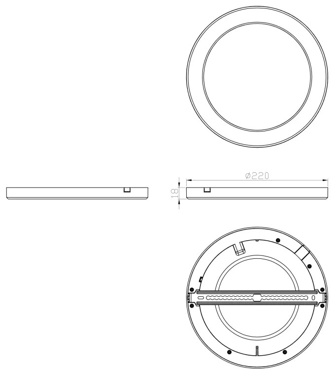 GLOBO LASSE 12379-18B Stropní svítidlo