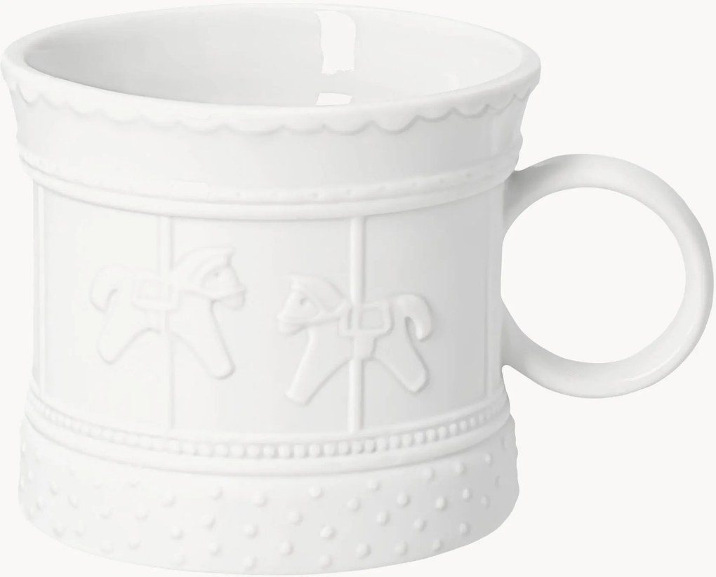 Ručně vyrobený porcelánový hrnek Carousel