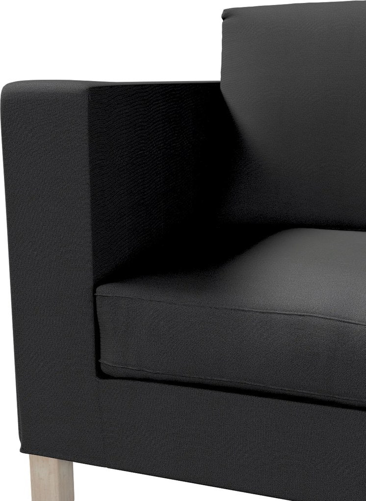 Potah na pohovku IKEA  Karlanda 2-místná, krátký barva černá látka pletený vzor