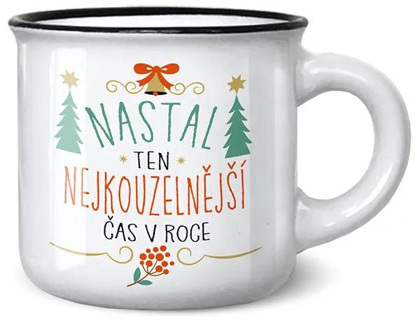 VNC minihrníčky Vánoční mini hrneček na kávu Nastal ten nejkouzelnější…