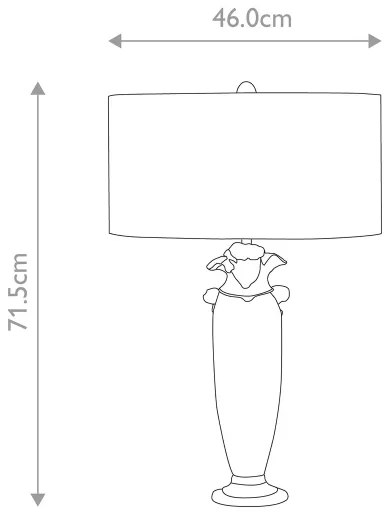 Flambeau FB-BIENVILLE-TL - Stolní lampa BIENVILLE 1xE27/60W/230V