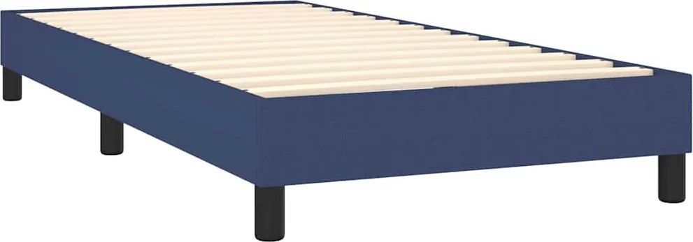 Rám postele s boxspringem modrá 80x200 cm textil 3120474