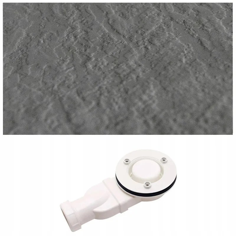 BPS-koupelny Obdélníková akrylátová sprchová vanička HYD-OSV-JUKO 100x80 šedá