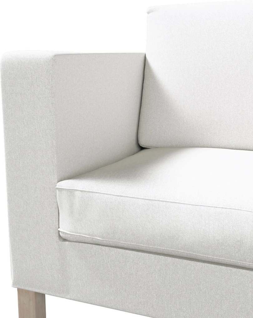 Potah na pohovku IKEA Karlanda rozkládací, krátký barva krémová látka pletený vzor
