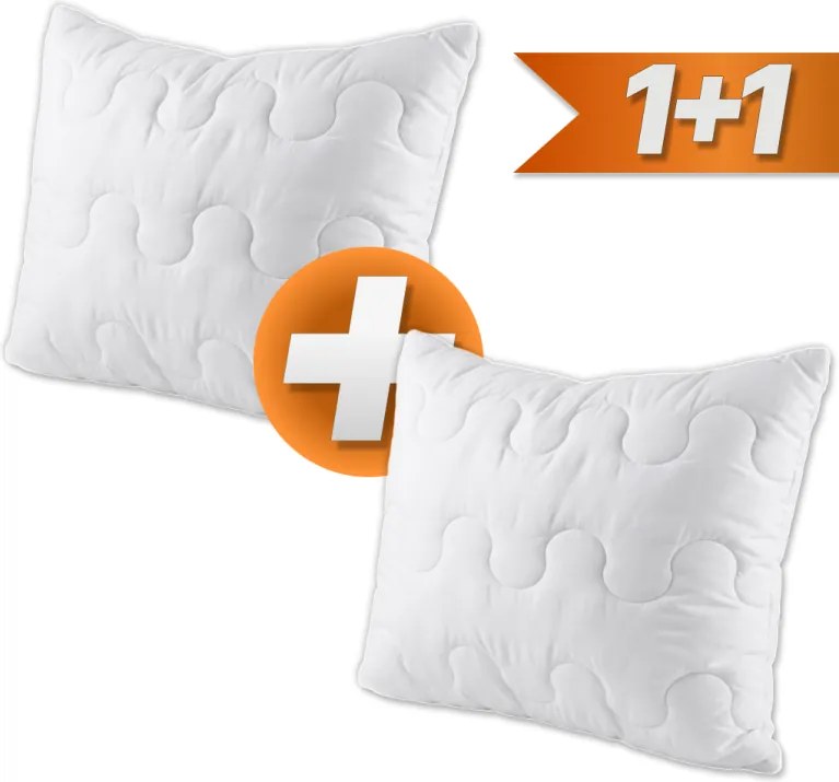 Polštář 70×90 antialergický prošívaný EMI Premium 1+1 ZDARMA