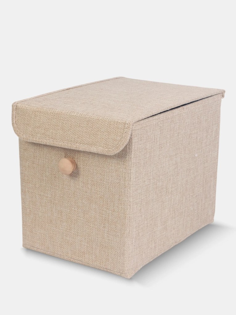Sinsay - Úložný box s víkem a úchytkou - béžová