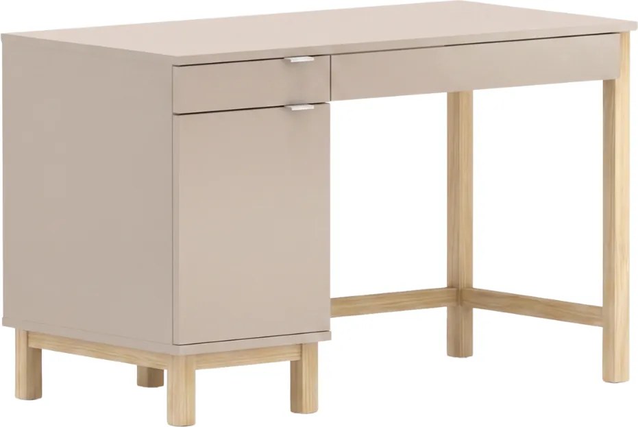 Dětský psací stůl MODEL se šuplíky a skříňkou Zvolte barvu: Jantarová s černým úchytem, Zvolte rozměr: 100x60 cm, Zvolte stranu: Levá