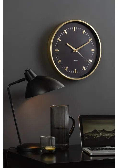 Designové nástěnné hodiny 5912GD Karlsson 35cm