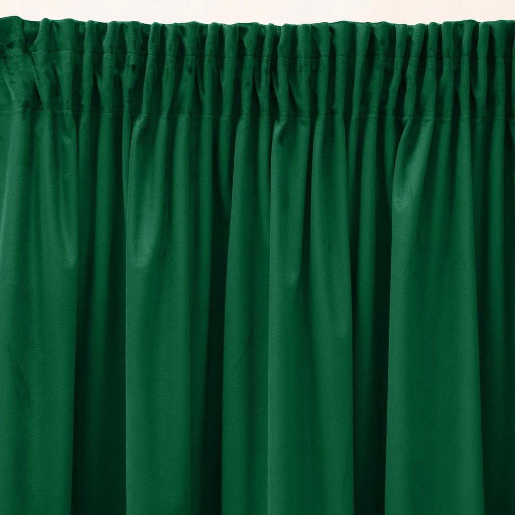 ZATEMŇOVACÍ ZÁVĚS NA PÁSCE PIERRE CARDIN SIBEL 140X270 CM TMAVĚZELENÁ