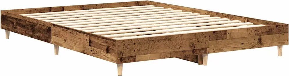Rám postele bez matrace Staré dřevo 150x200 cm kompozitní dřevo 3328715