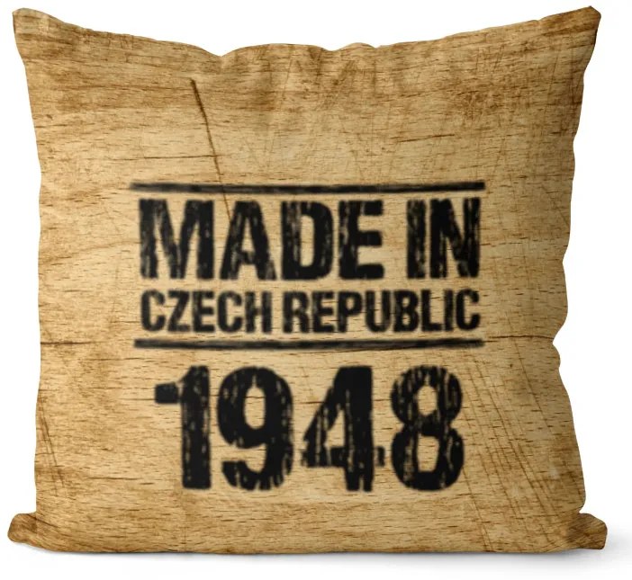 Polštář Made In + rok (Velikost: 55 x 55 cm, rok: 1948)