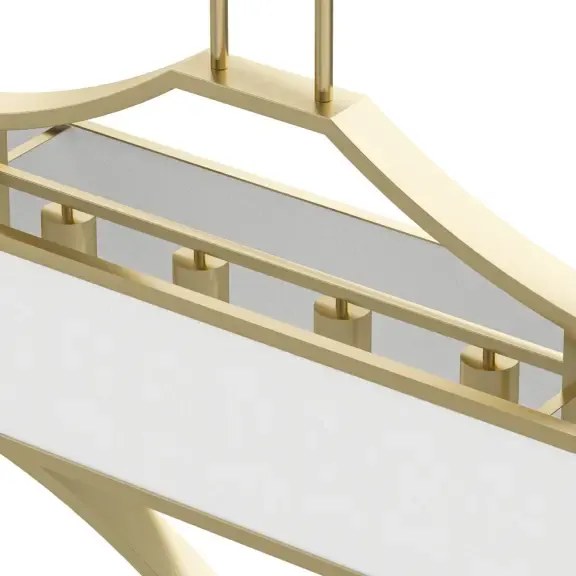 Designový lustr Gerdo Ovale zlatá
