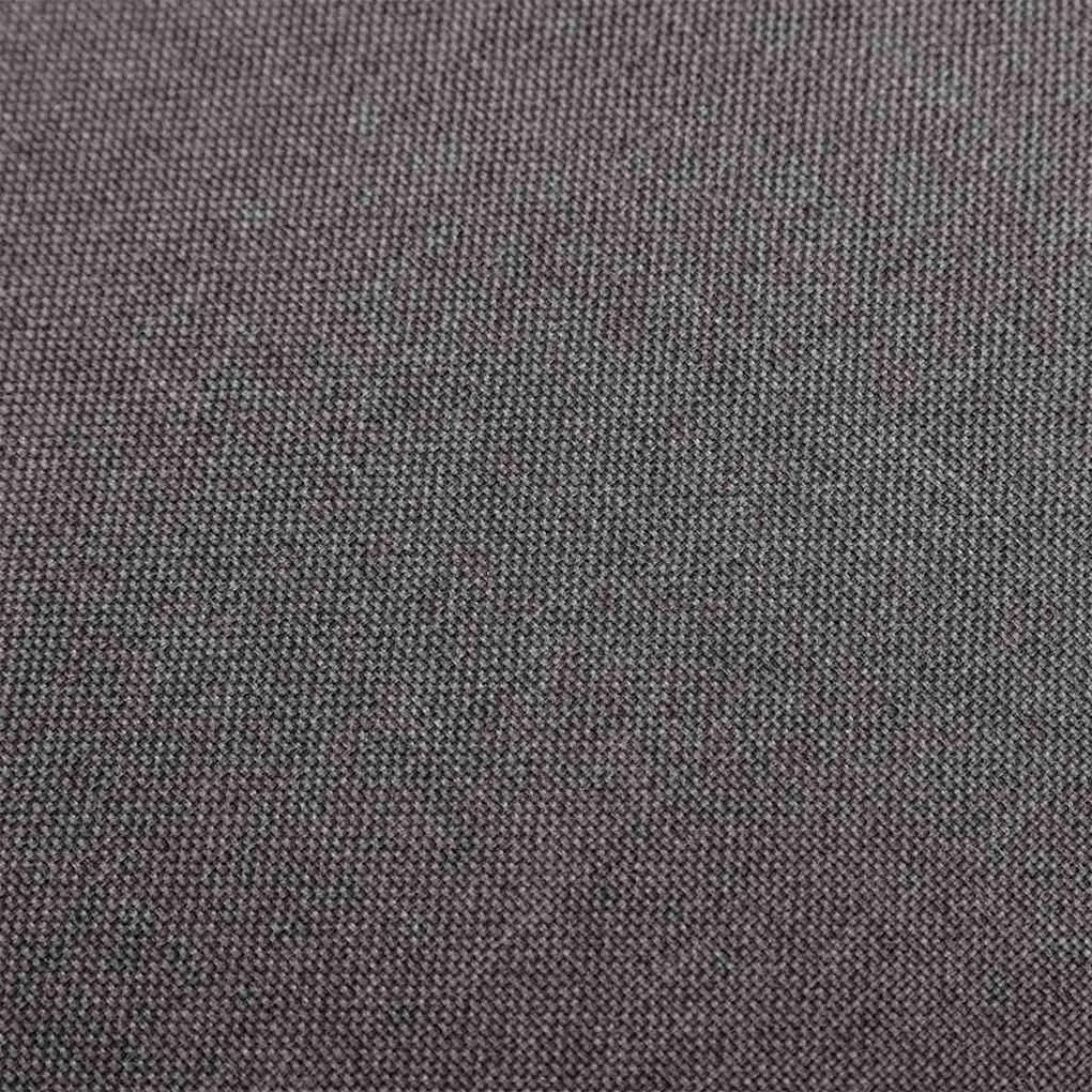 Barové židle 2 ks tmavě šedé textil 289368