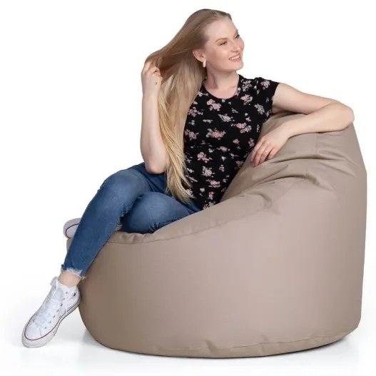 SakyPaky Citron sedací vak tmavě šedá melír