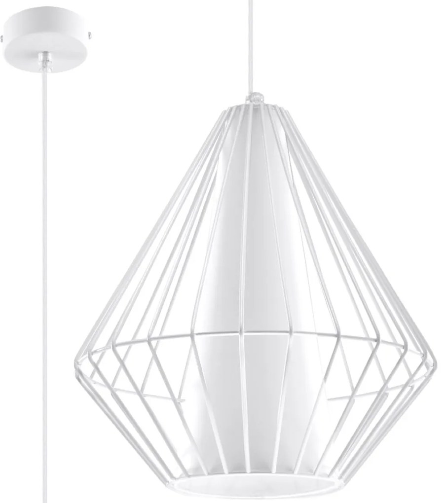 Sollux Lighting Závěsné svítidlo DEMI bílé