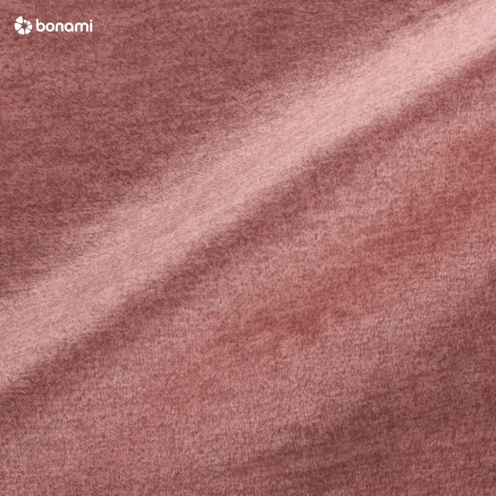 Růžová sametová rozkládací pohovka Milo Casa Luca