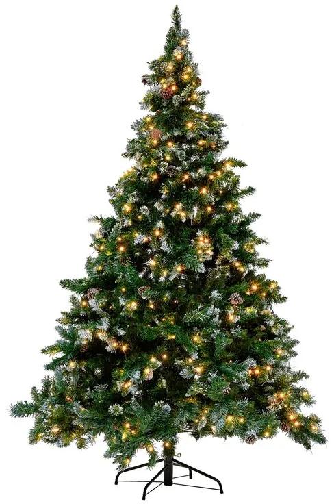 Vánoční stromeček matný osvícený 210 cm zelený PALOMAR Beliani