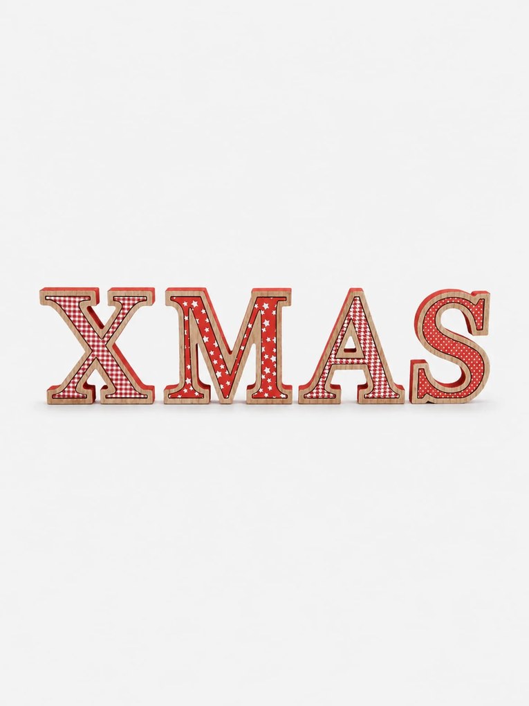 Sinsay - Stojící vánoční dekorace s nápisem Xmas - vícebarevná