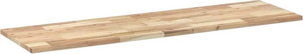 Plovoucí police 120 x 40 x 2 cm neošetřené akáciové dřevo 3279403