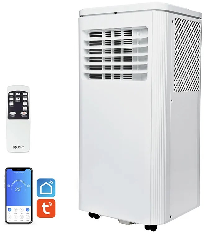 Solight mobilní klimatizace 9000 BTU, smart WiFi, chlazení, odvlhčování, ventilátor