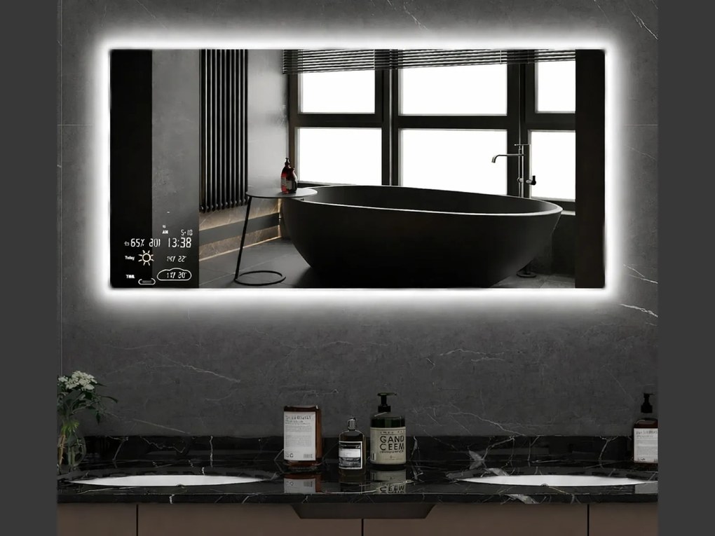 Chytré infrazrcadlo SMART MIRROR 200W | Výhřevnost 3.6 m2 | 60x60 cm | WiFi termostat | Dálkové ovládání | LED světlo