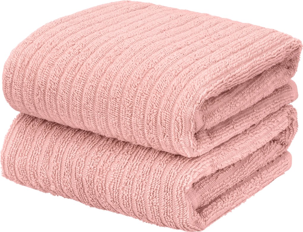 Livarno® Froté ručník, 50 x 100 cm, 2 kusy (růžová)