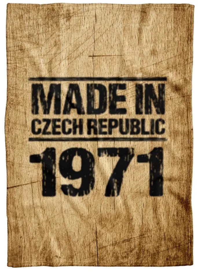 Deka Made In (rok: 1971, Podšití beránkem: NE)