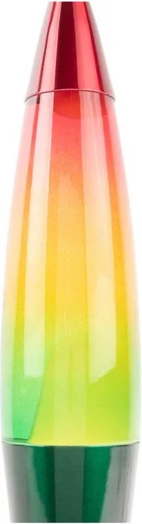 Zelená skleněná lávová lampa (výška 41,5 cm) Rainbow Rocket Lava – Leitmotiv