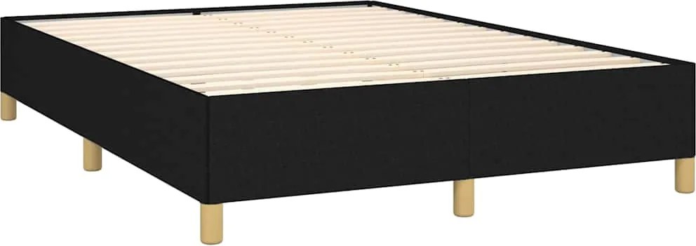 Box spring postel s matrací černá 140 x 190 cm textil 3128599