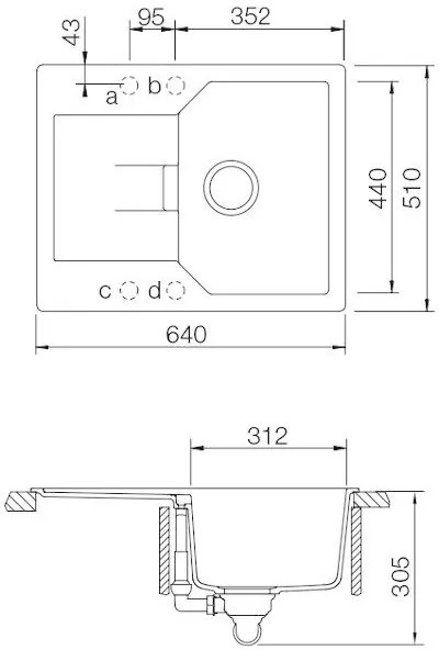 Schock Dřez MANHATTAN D-100XS Croma (spodní uložení)