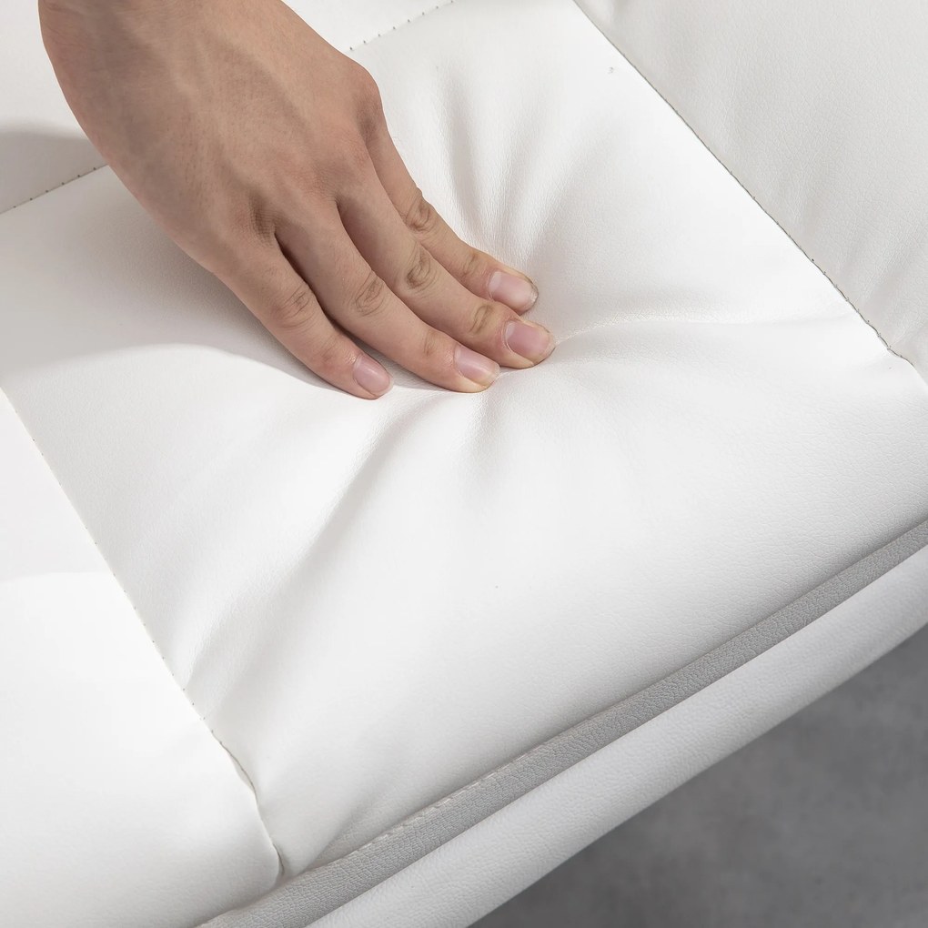 Kancelářská židle HOMCOM, ergonomická kancelářská židle s funkcí polohování, bederní polštář, výškově nastavitelná židle k počítači s podnožkou, otoč…