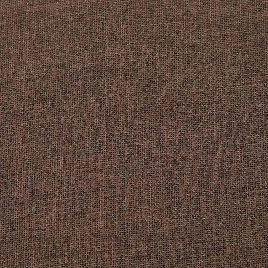 Lavice s úložným prostorem 116 cm hnědá polyester 281320