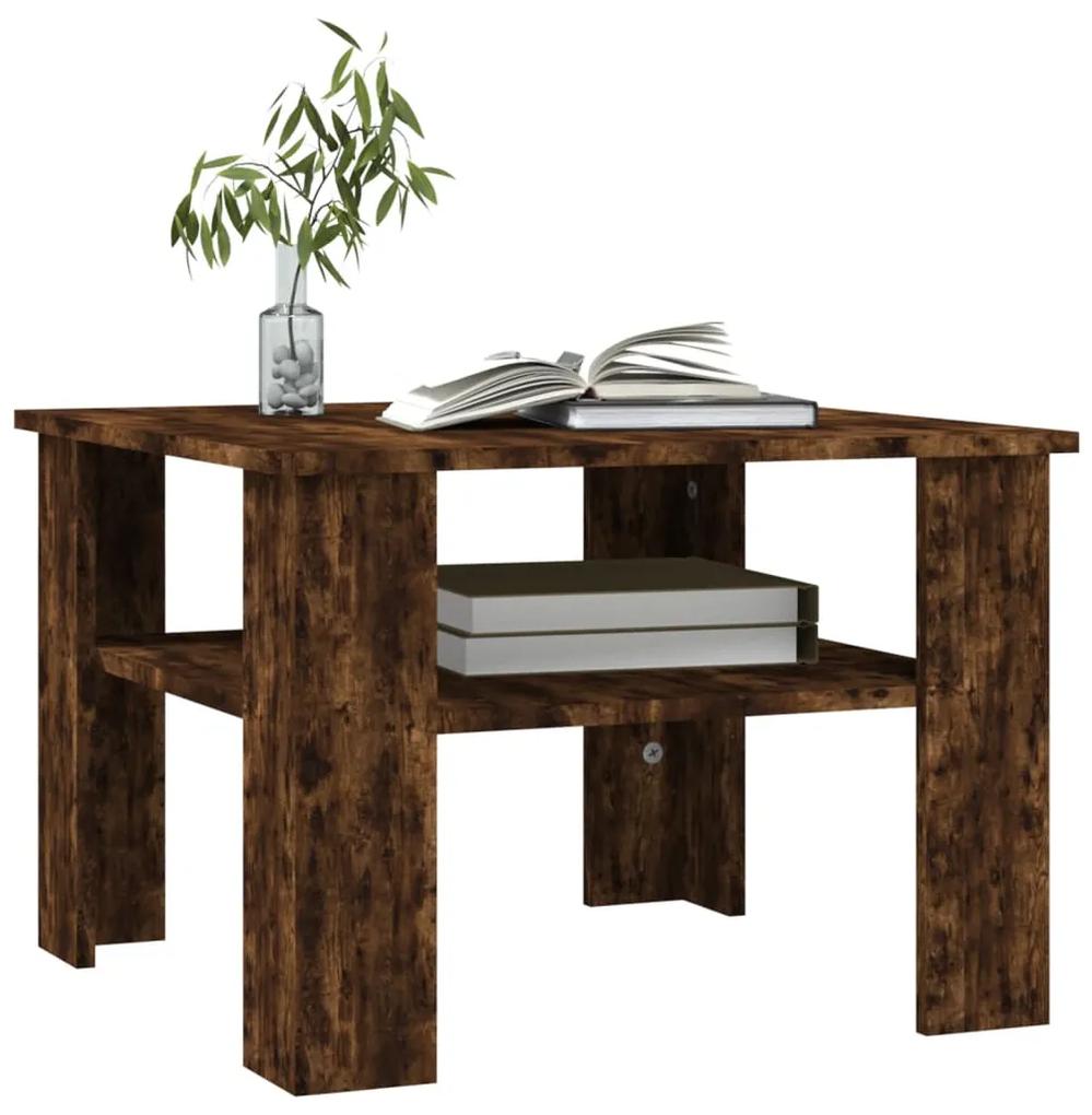 Konferenční stolek kouřový dub 60 x 60 x 42 cm kompozitní dřevo
