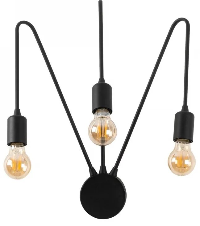 Nástěnná lampa Duzo černá