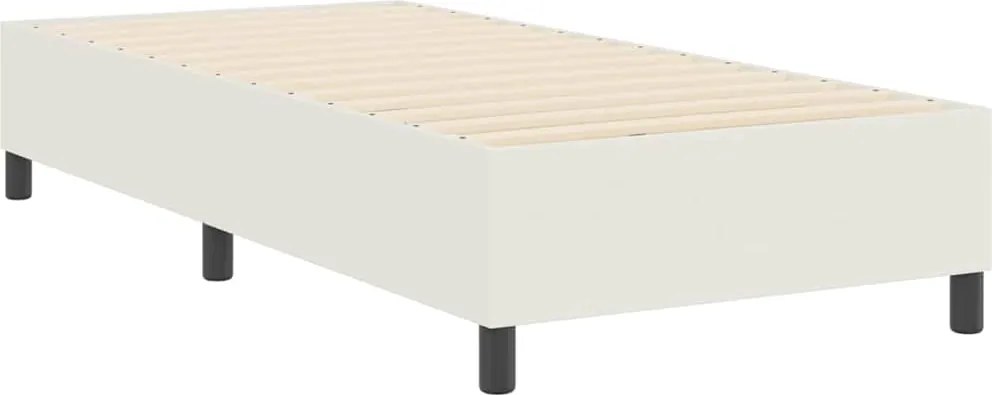 Rám platformy Krémová 80 x 200 cm Žebrovaná látka 3337379