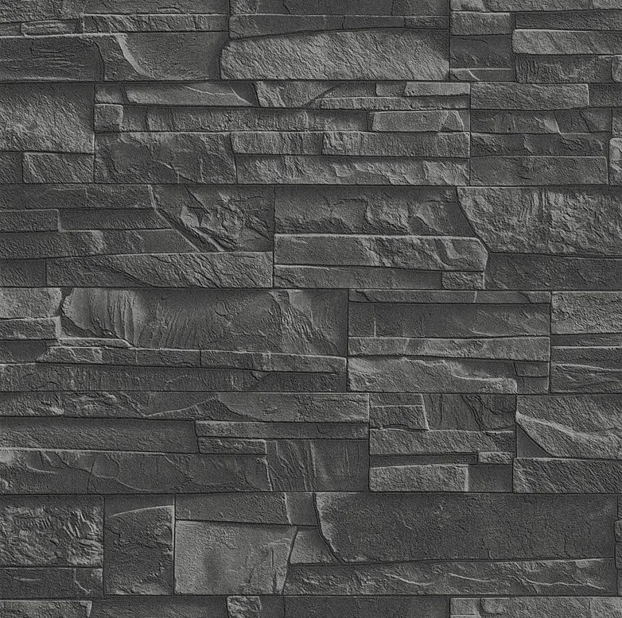 Tapety na zeď Factory 475036 imitace kamenné zdi, rozměry 0,53 x 10,05 m | 0,53 x 10 m | Rasch