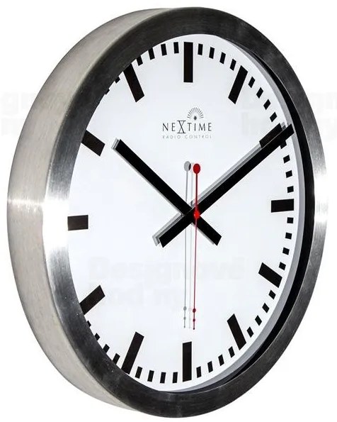NeXtime 3999strc Station Stripe 35cm nástěnné hodiny