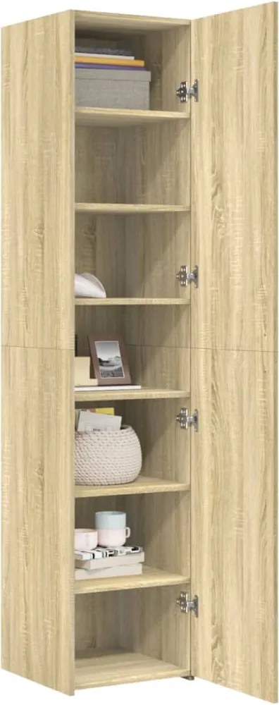 Skříň highboard dub sonoma 40 x 42,5 x 185 cm kompozitní dřevo 3281401