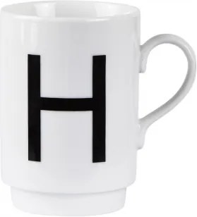 Porcelánový hrnek písmeno H