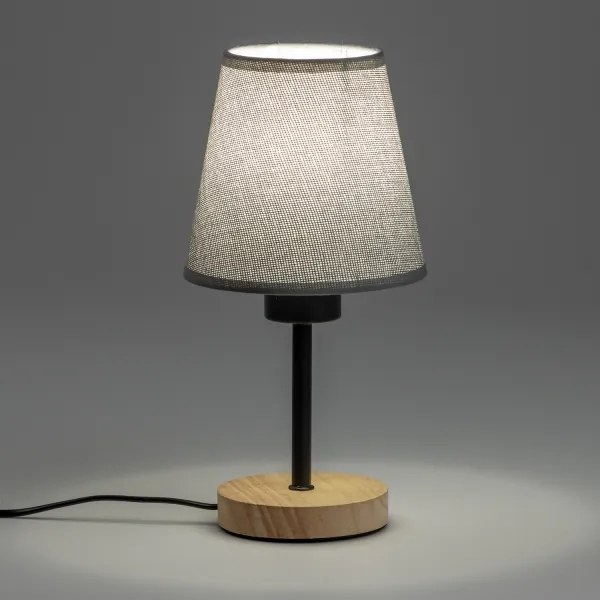 Brilagi - Stolní lampa NUBILA WOOD 1xE27/25W/230V dub/šedá