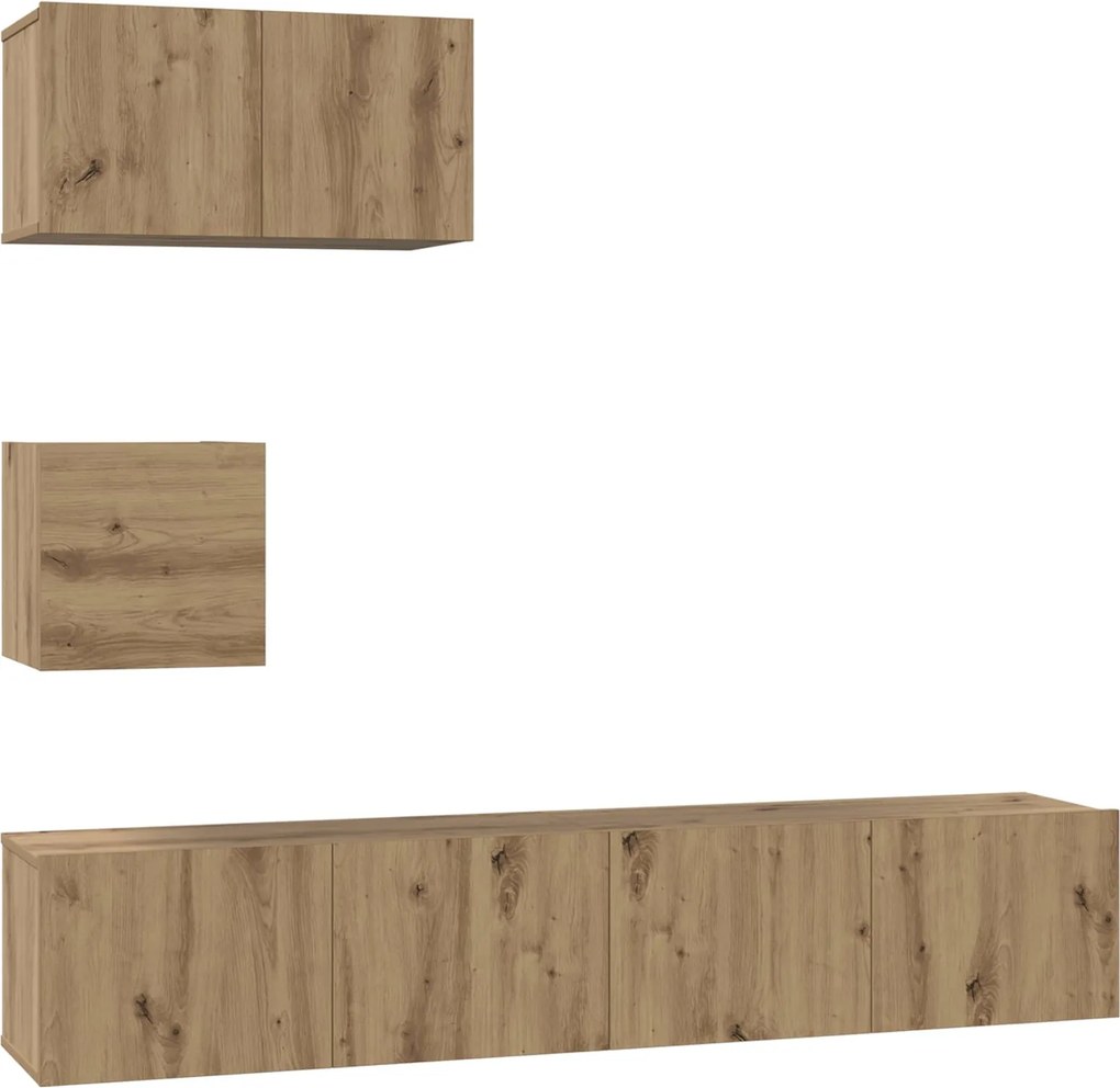 Sestava TV skříněk 3 ks Artisanový dub Kompozitní dřevo 3393140