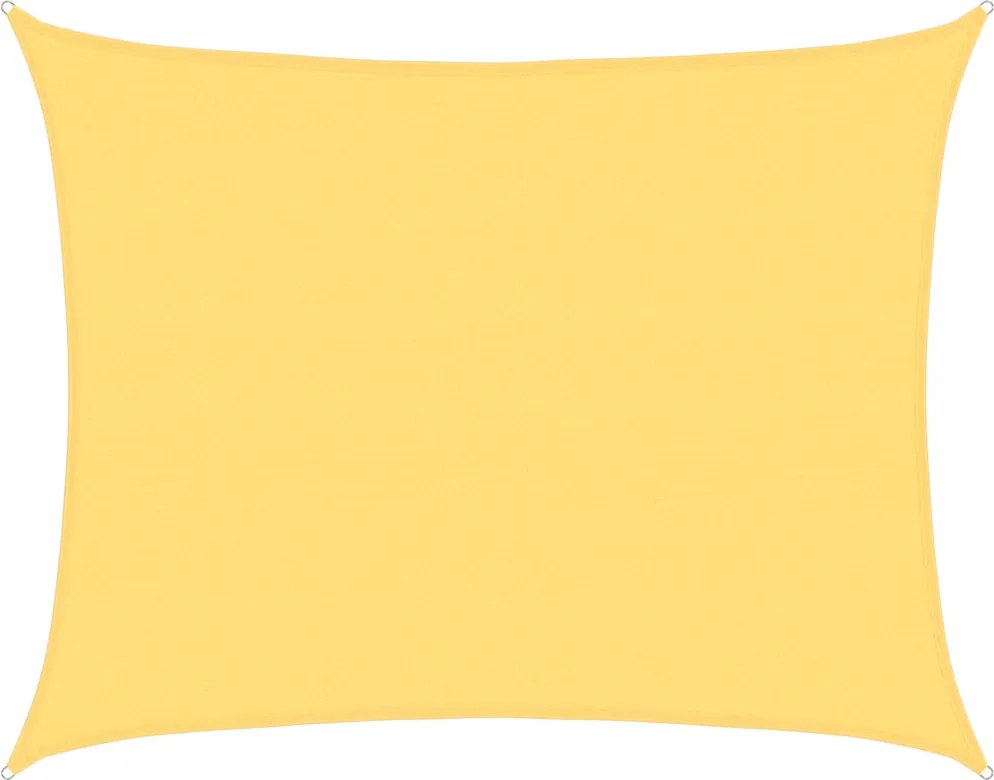 Plachta proti slunci 160 g/m² béžová 6 x 7 m HDPE 311139