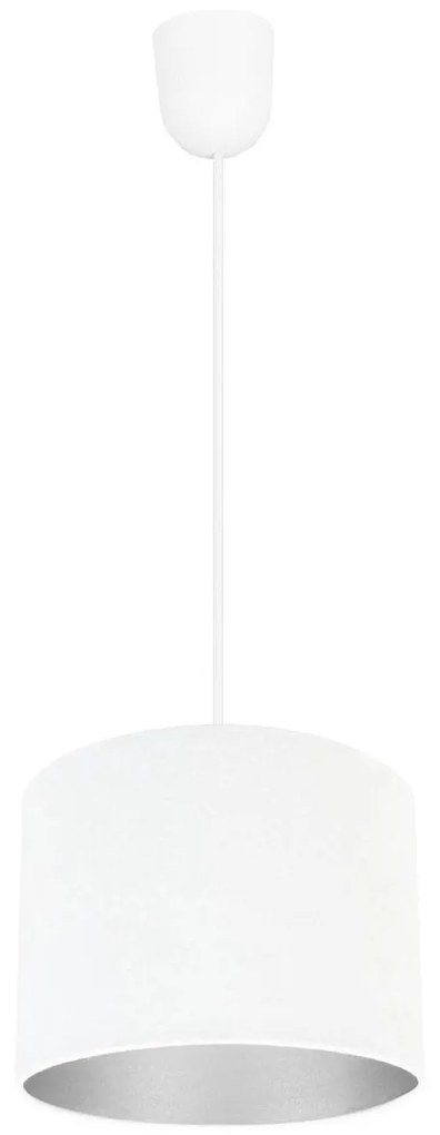 Závěsné svítidlo MEDIOLAN, 1x textilní stínítko (výběr z 10 barev), (výběr ze 3 barev konstrukce), CH, LP