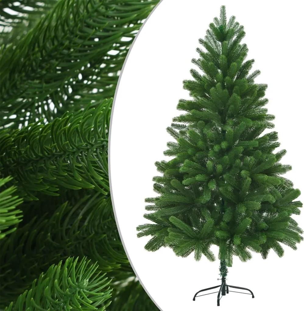 vidaXL Umělý vánoční stromek s LED a sadou koulí 180 cm zelený [3077555] Barva: Růže