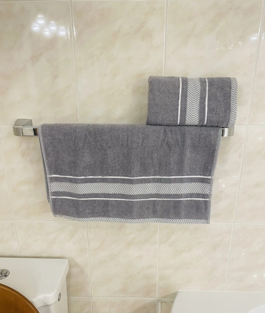 Froté ručník deluxe Monako šedý 30 x 50 cm TiaHome