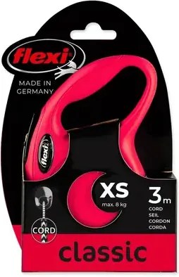 Flexi Classic XS lanko 3m červené / Vodítko