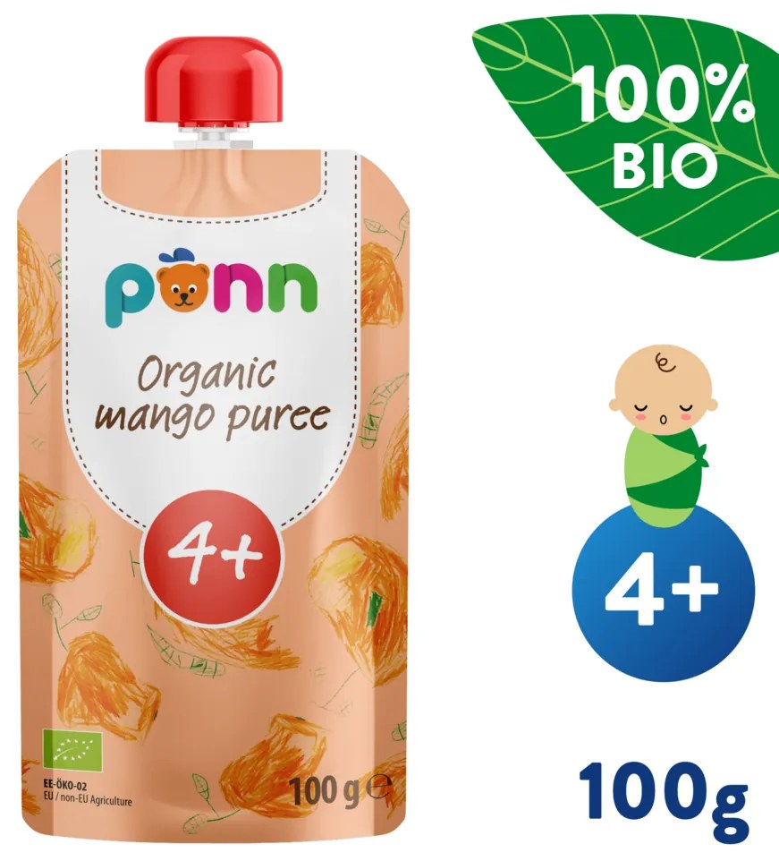 Salvest Ponn Kapsička BIO Mango 100% (100 g) 4m+
