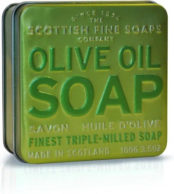 Scottish Fine Soaps Mýdlo v plechu - Olivový olej, 100g