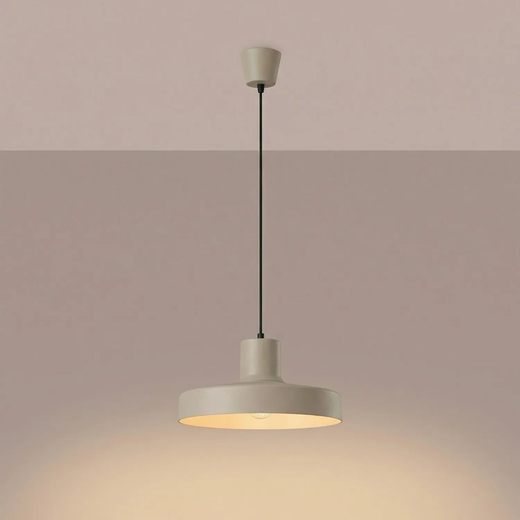Sollux Lighting Závěsné svítidlo BILO šedobéžové